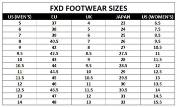 Sizing – Footwear & Apparel New Zealand